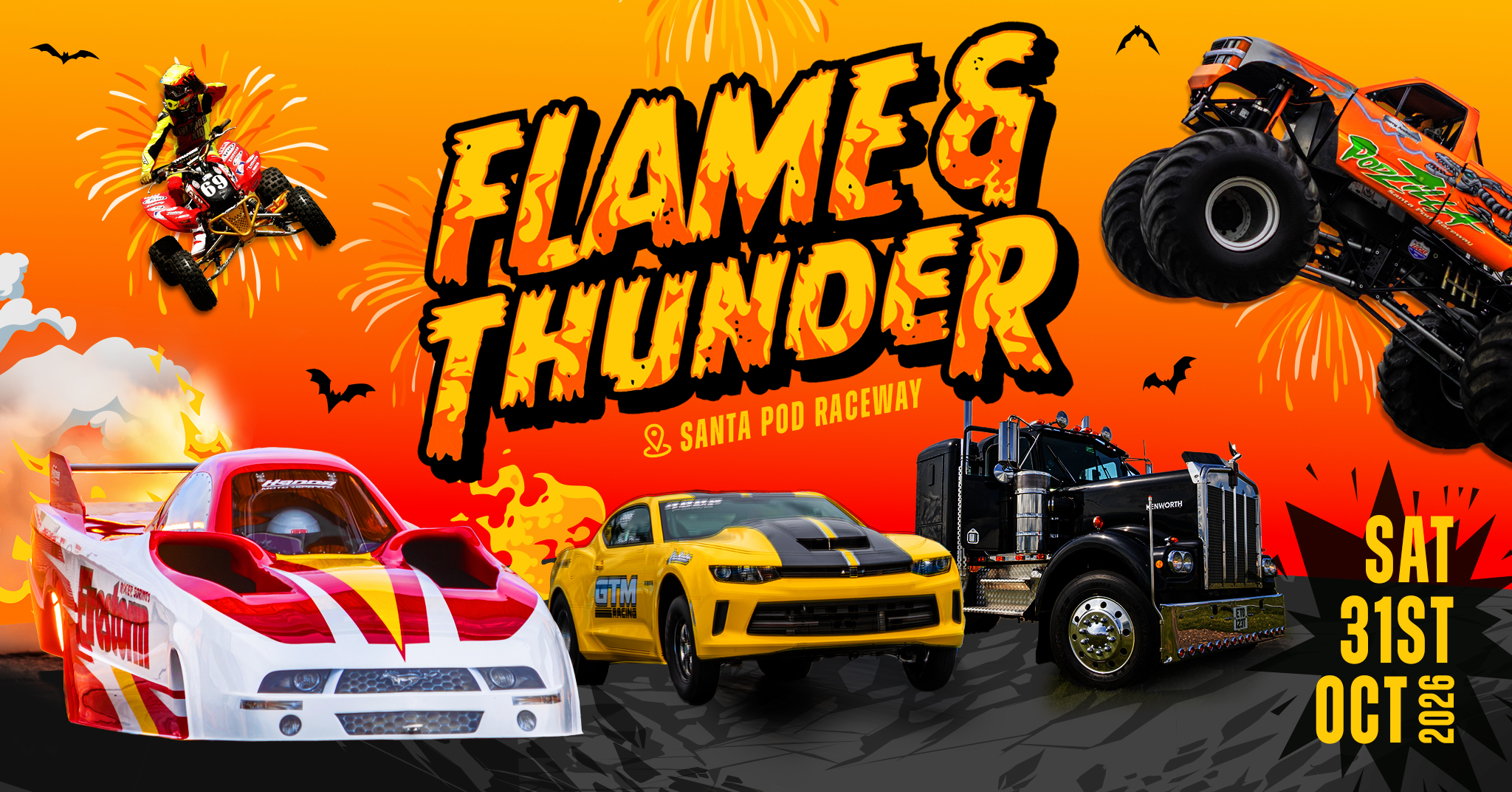 Flame and Thunder Trade - Santa Pod Raceway Trade - 31 Oct 2026 (Choose ...